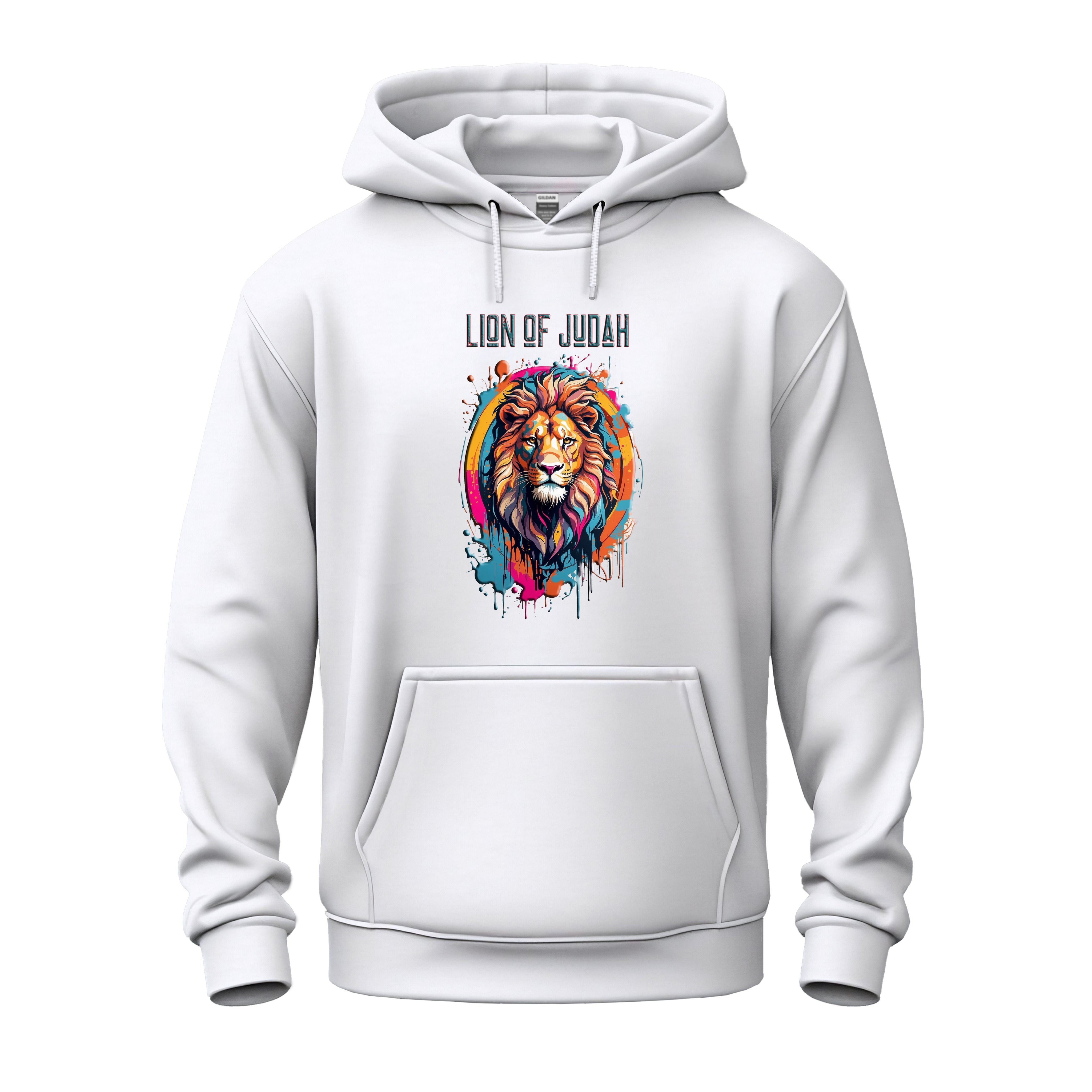 Graffiti Drip Lion Of Judah Logo Unisex Heavy Blend™ Hooded Sweatshirt ...